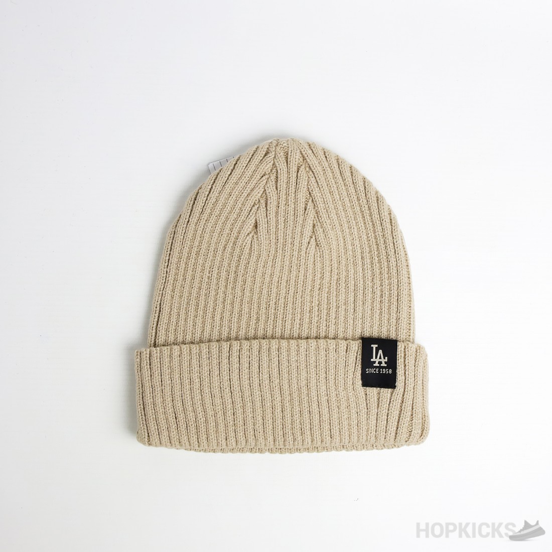 LA Logo Patch Brown Beanie